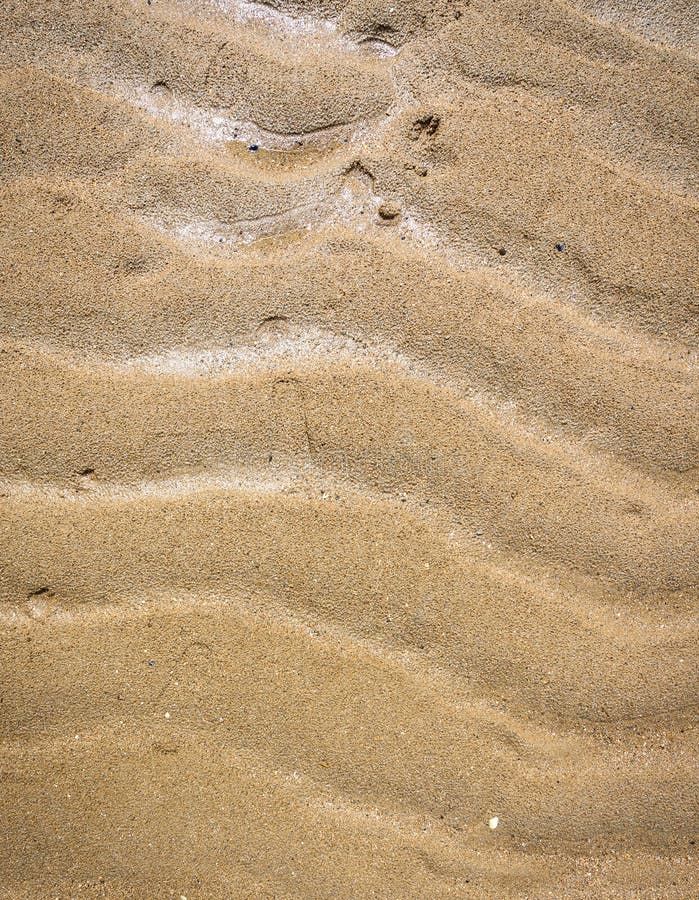 Natural Wave Pattern in Sand on a Beach Texture. Stock Photo - Image of ...
