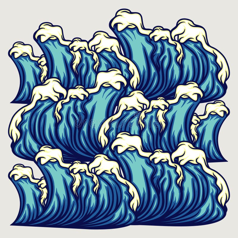 Natural Wave Vector stock illustration. Illustration of pattern - 161465193