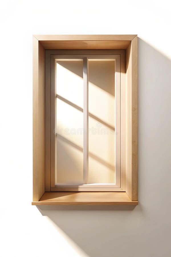 Natural Window Shadow Overlay on Clean White Background Stock ...