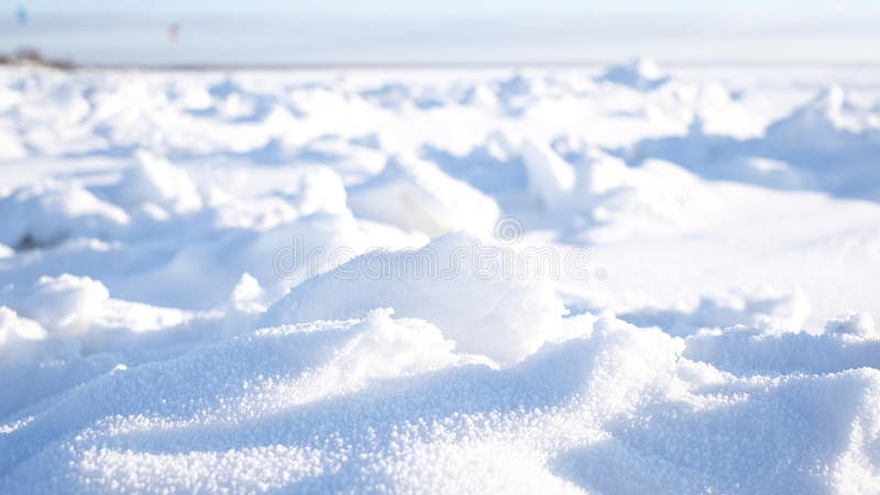 Natural Winter Background from Snow Falling on the Ground Stock Image ...