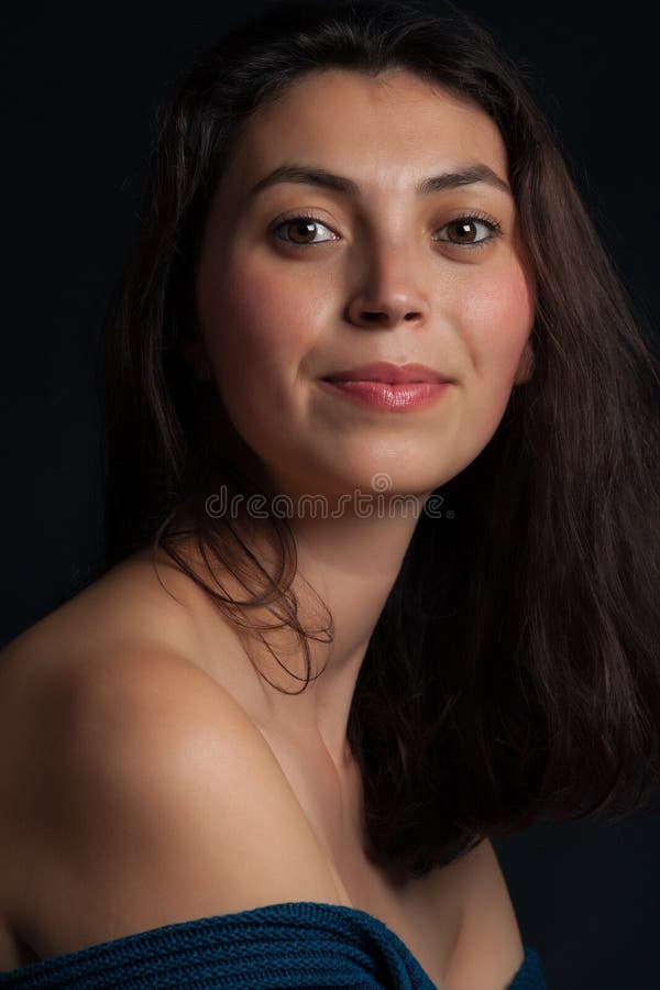 Natural woman portrait stock photo. Image of beauty, adult - 45643644