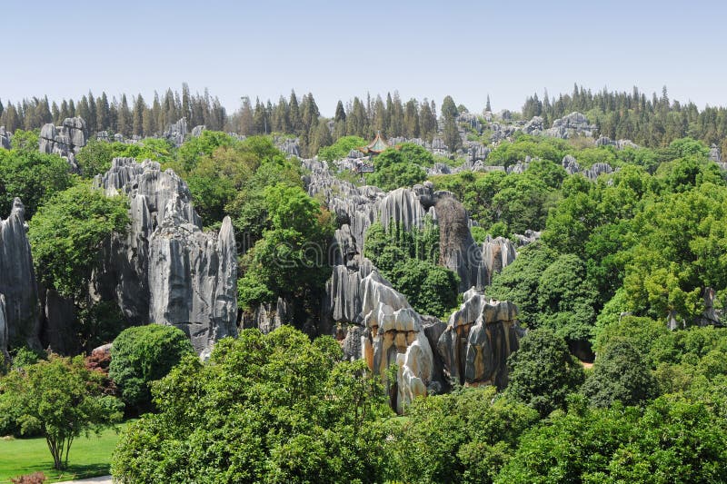 Natural Wonders of China (stone Forest) Stock Image - Image of nature ...