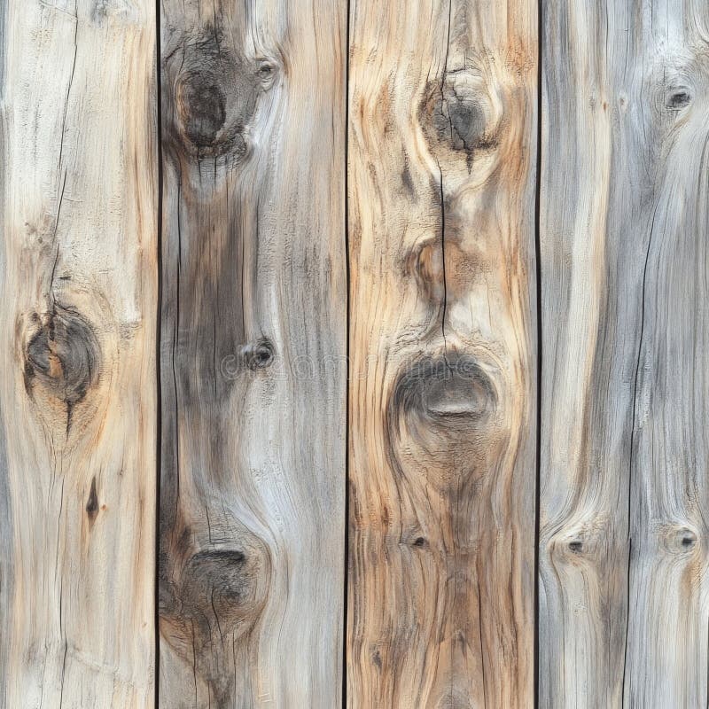 Natural Wood Texture with Vertical Grain Patterns and Knots Stock Image ...