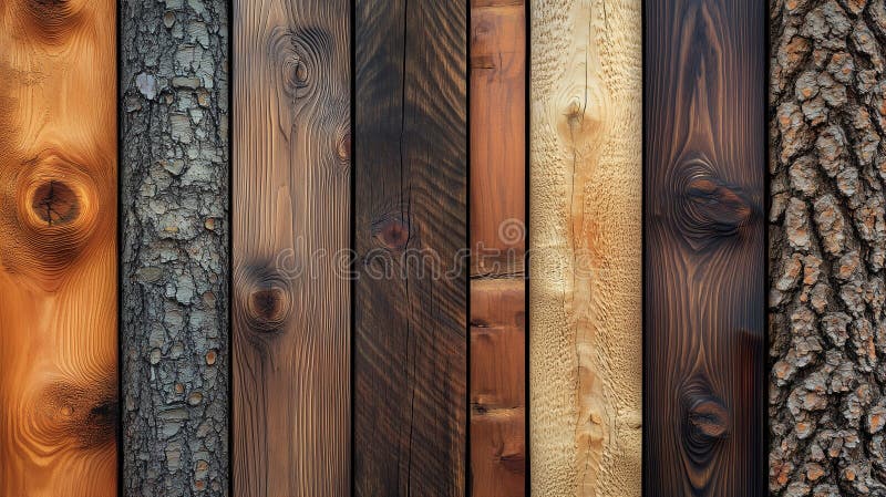 Natural Wood Textures in Various Shades and Finishes Create Rustic ...