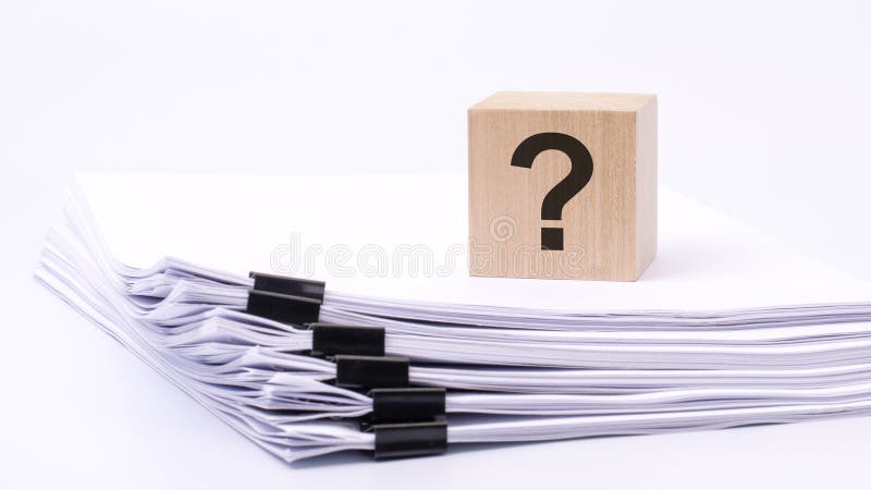 Natural Wooden Block with Question Mark, White Background Stock Photo ... Natural Wooden Block with Question Mark, White Background Stock Photo ...