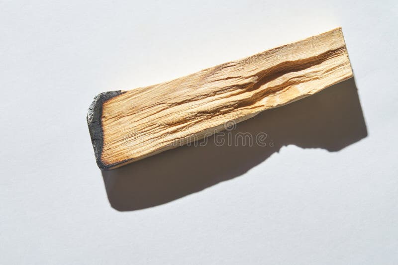 Natural Wooden Log on Light Surface Casting a Shadow Stock Image ...