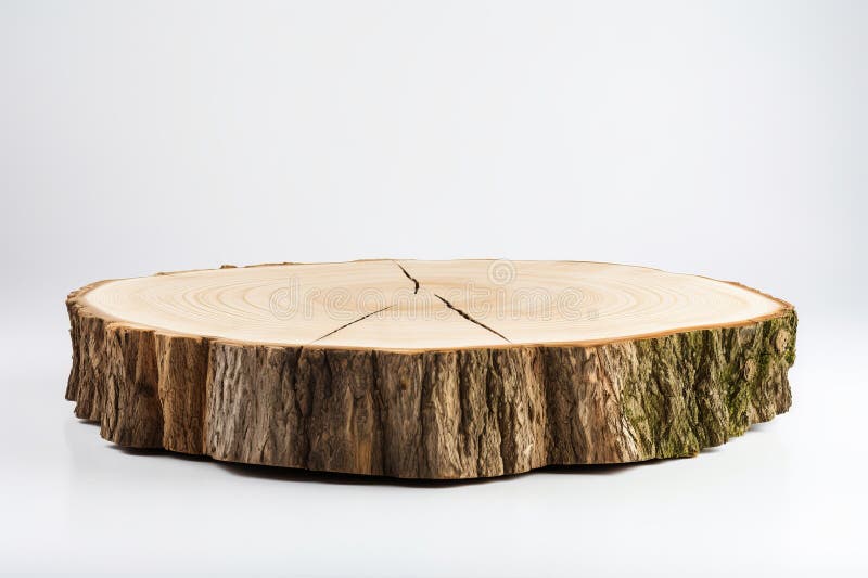 Natural Wooden Product Display Podium Template. Blank Presentation ...