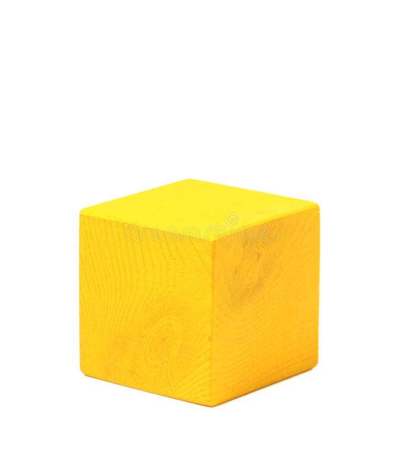 Natural wooden yellow cube stock image. Image of colored - 67434717
