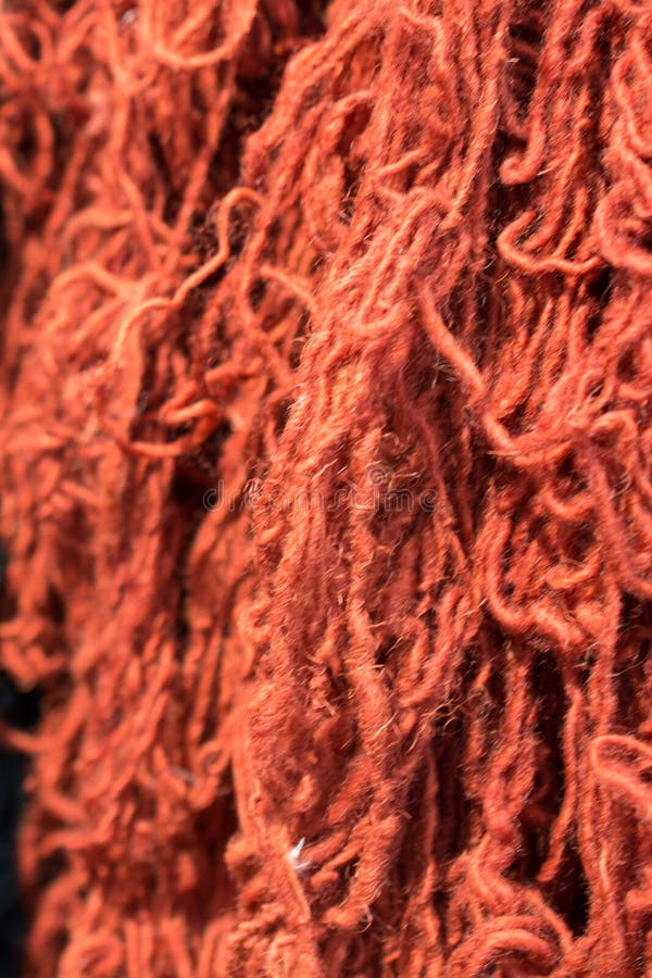 Natural Wool Thread Dyed in Color Stock Image - Image of sewing, thread ...