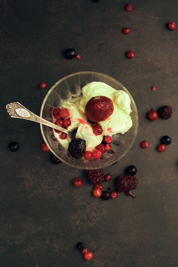 Natural Yogurt and Red Berries Stock Photo - Image of healthy, fruit ...