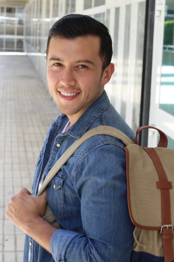 Natural Young Man Smiling Close Up Stock Image - Image of close ...