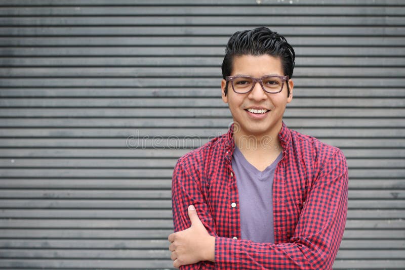 Natural Young Man Smiling Close Up Stock Photo - Image of natural ...