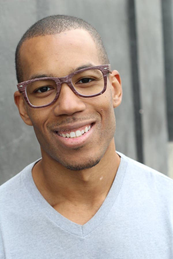 Natural Young Man Smiling Close Up Stock Image - Image of natural ...