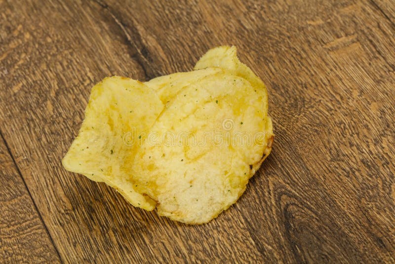 Natural Potato Salted Chips Heap Stock Image - Image of crunchy, junk ...