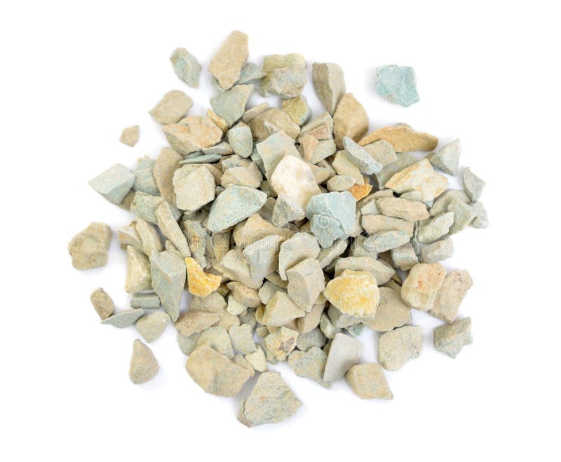 Natural Zeolite Mineral Rocks. Isolated on White Background Stock Photo ...