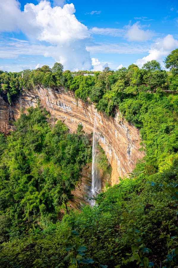The Naturally Occurring Rocky Cliffs are Covered with Lush Greenery on ...