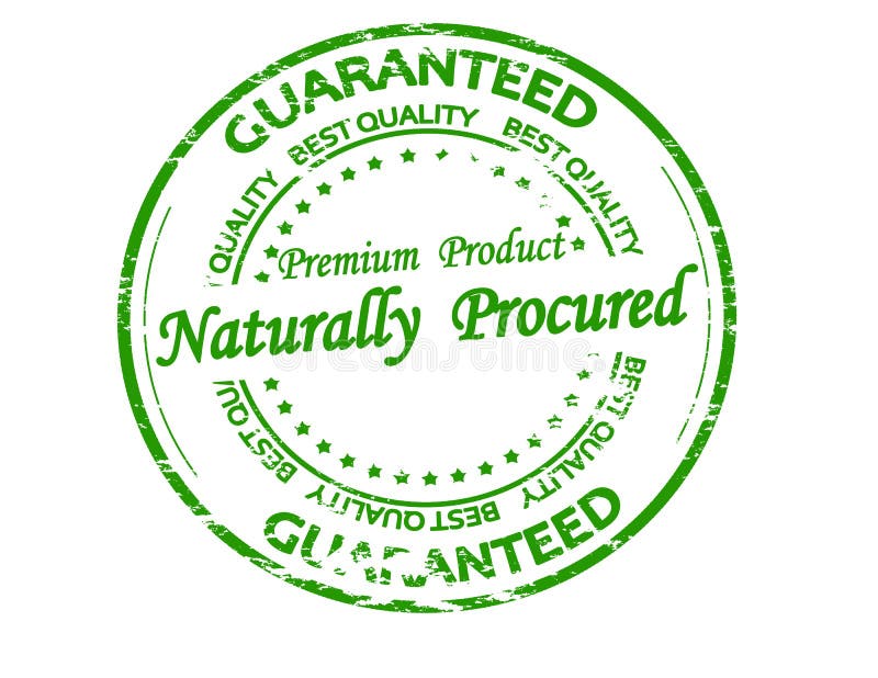 Stamp with Text Naturally Procured Stock Vector - Illustration of ...
