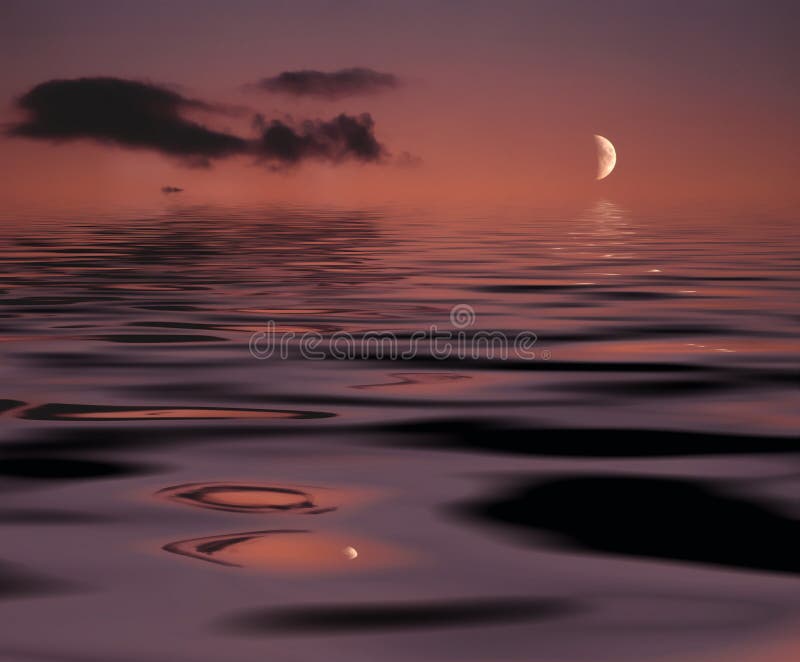 Zen Moonlight stock image. Image of natural, background - 6138959