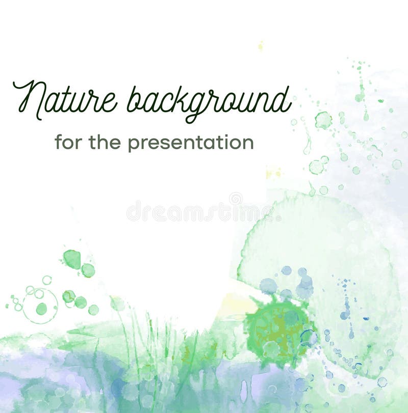 Nature Abstract Background with Plants and Herbs for the Card and ...