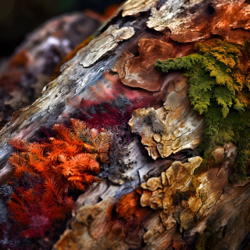 Nature Abstract Colors Textures Shapes Colors Two Generative AI Stock ...