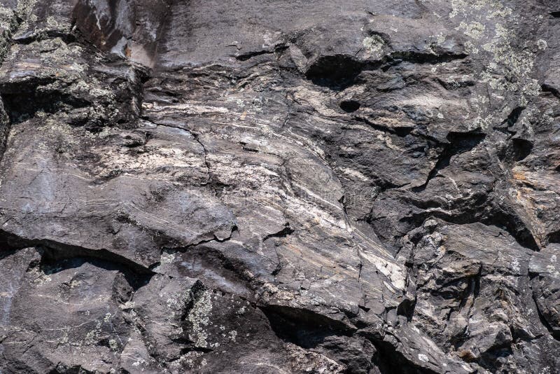 Nature Abstract: Pattern Created by Cracks and Crevices in a Solid Rock ...