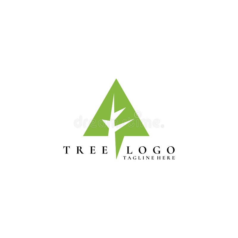 Nature Abstract Tree Logo Icon Vector Isolated Stock Illustration ...