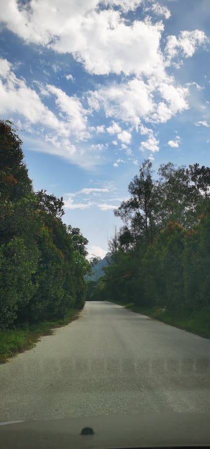 Nature Adventure Beautiful Sky Road Trip Stock Image - Image of ...