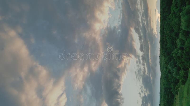 Nature Against the Backdrop of the Sunset Sky Stock Video - Video of ...