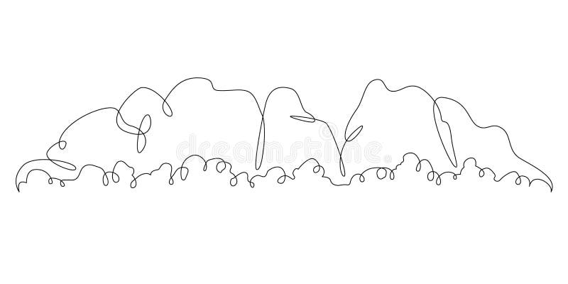 Nature Australia Landscape Stones Rocks Stock Vector - Illustration of ...