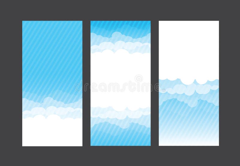 Nature Background Blue Sky and Cloud Element Vector Illustration Stock ...