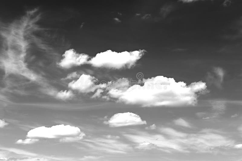 Nature Background 3906 Cloudy Sky Bnw Stock Image - Image of artistic ...