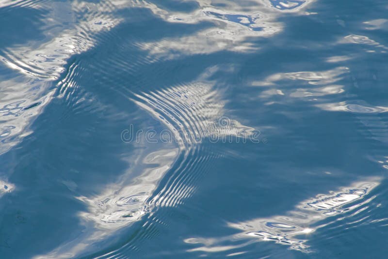 Deep Blue Rippling Water Surface Background Stock Photo - Image of ...