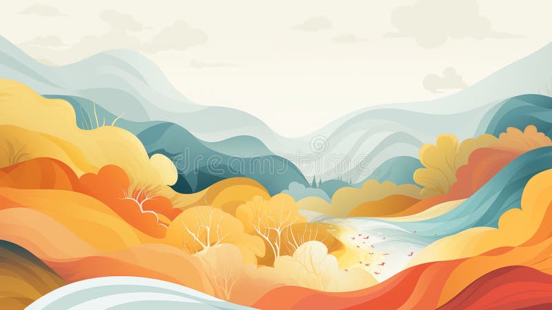 Nature Background. Illustration for Backdrops Banners Prints Posters ...