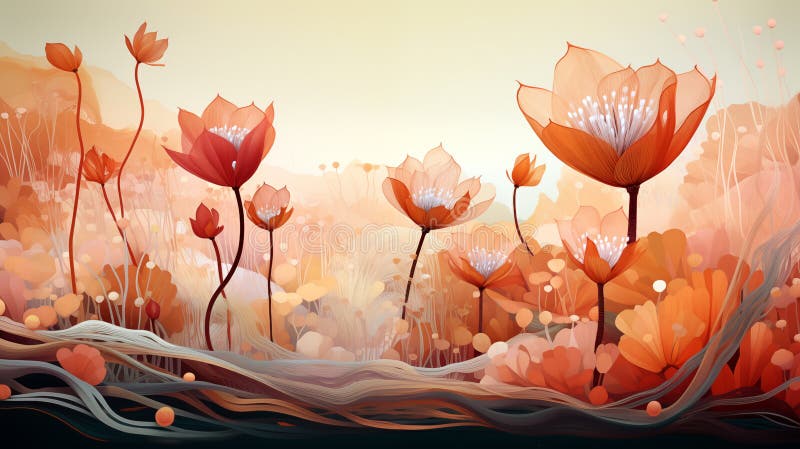 Nature Background. Illustration for Backdrops Banners Prints Posters ...