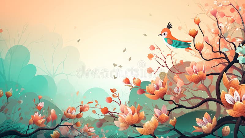 Nature Background. Illustration for Backdrops Banners Prints Posters ...