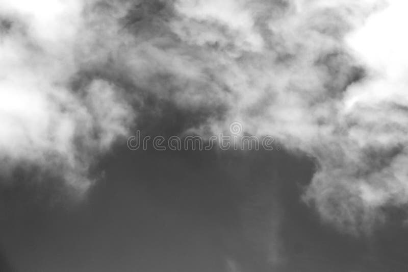 Nature Background 3974 Sky with Diffuse Clouds in Black and White Stock ...