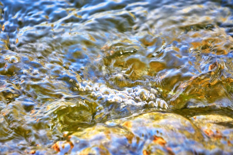 Nature Background from Small Waves in the Water Stock Photo - Image of ...