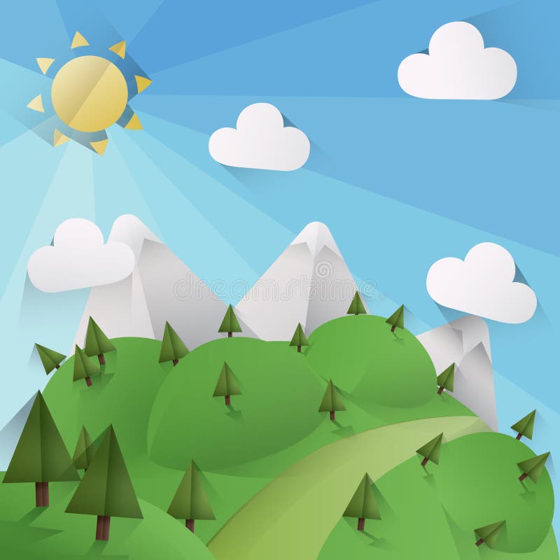 Nature Background. Vector Illustration Decorative Design Stock Vector ...