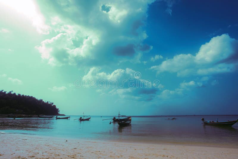 Nature Background in Vintage Style Stock Image - Image of hawaii, blue ...