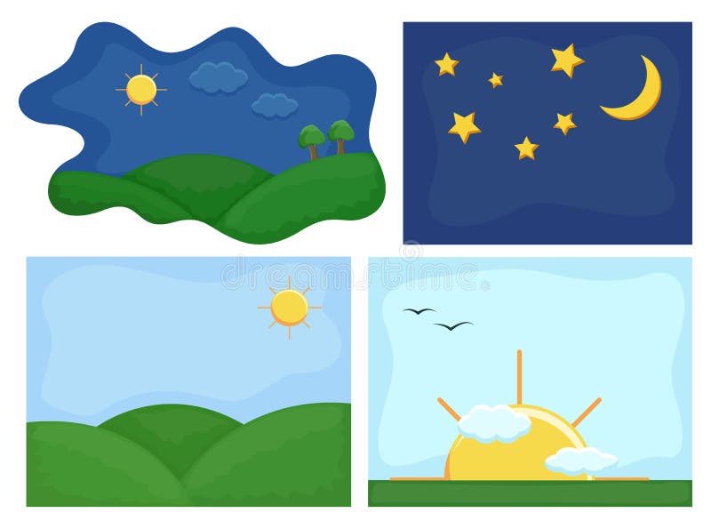 Nature Backgrounds stock vector. Illustration of cartoon - 93186793