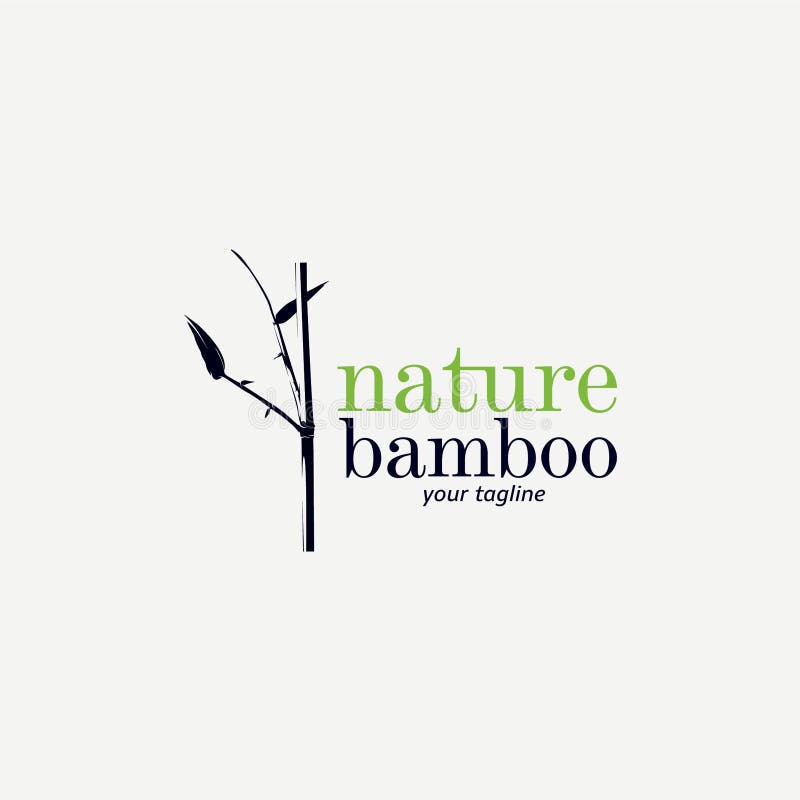 Nature Bamboo Tree Logo Design Template Stock Vector - Illustration of ...