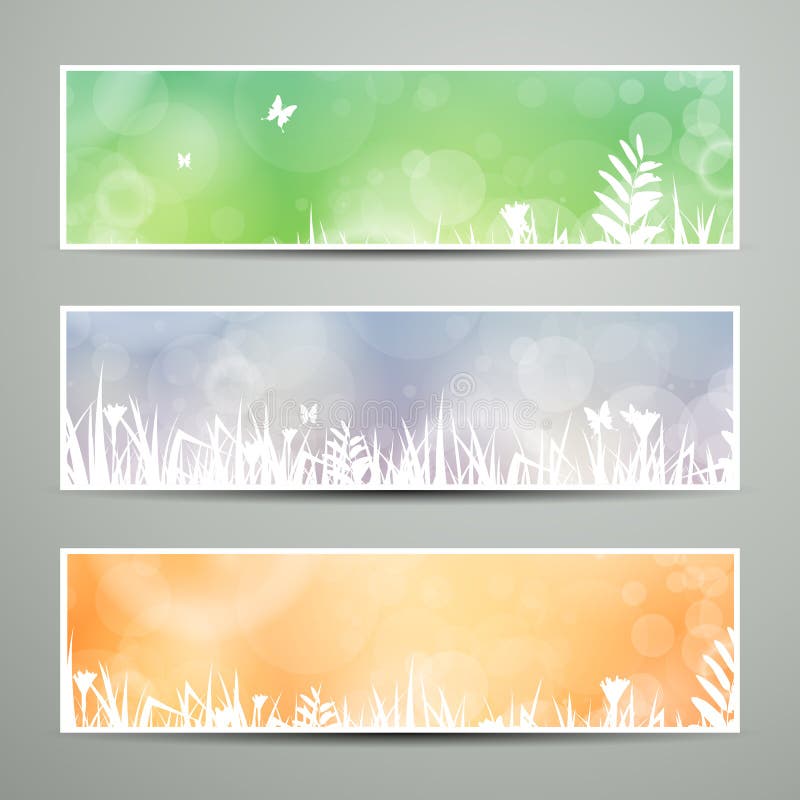 Nature Banner stock illustration. Illustration of abstract - 29563048