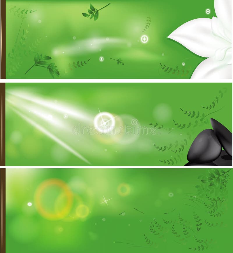 Nature banners stock vector. Illustration of spring, frame - 31868814