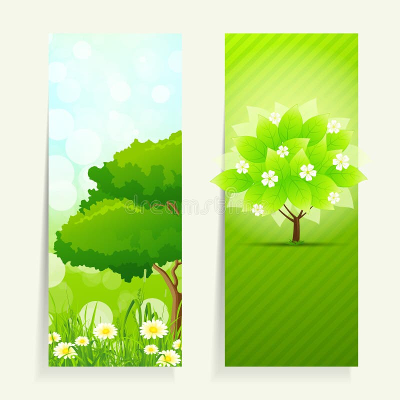 Nature banners stock illustration. Illustration of summer - 38745905