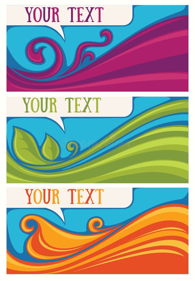 Nature banners stock vector. Illustration of form, curve - 58797031