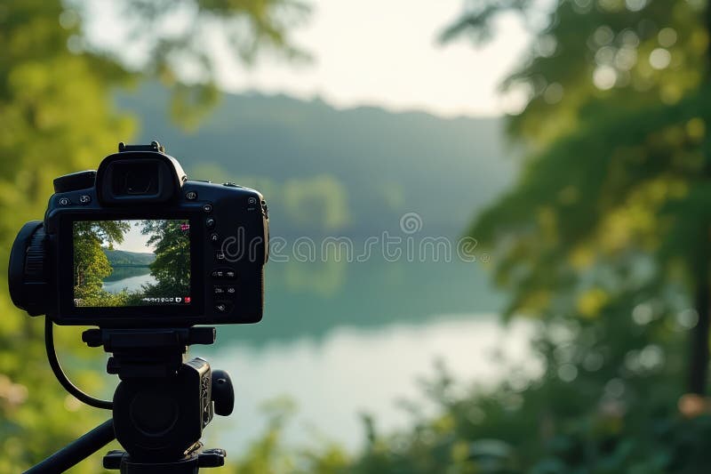 Nature-Based Live Stream stock illustration. Illustration of video ...