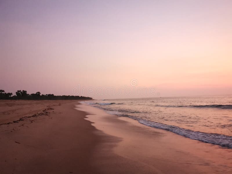 Nature Beach sunset trip stock image. Image of ocean - 186140651