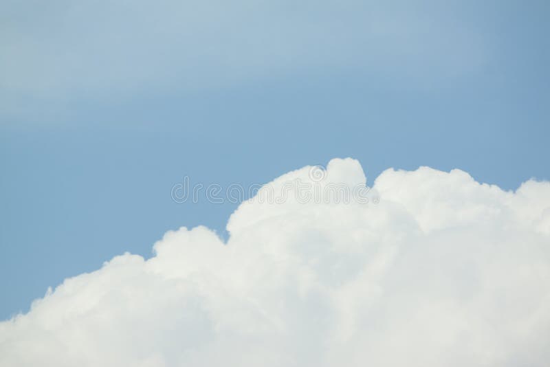 Bright of White Cloud on Blue Sky. Stock Image - Image of landscape ...