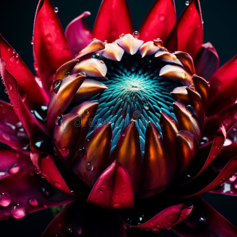 Nature Beauty in Full Display Vibrant Flower, AI Generative Stock ...