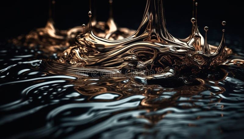 Nature Beauty in Water Wave Pattern Creativity Generated by AI Stock ...